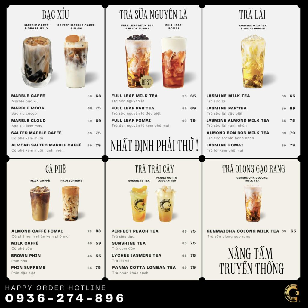 Cheese Coffee Menu Mới | Trang Chủ